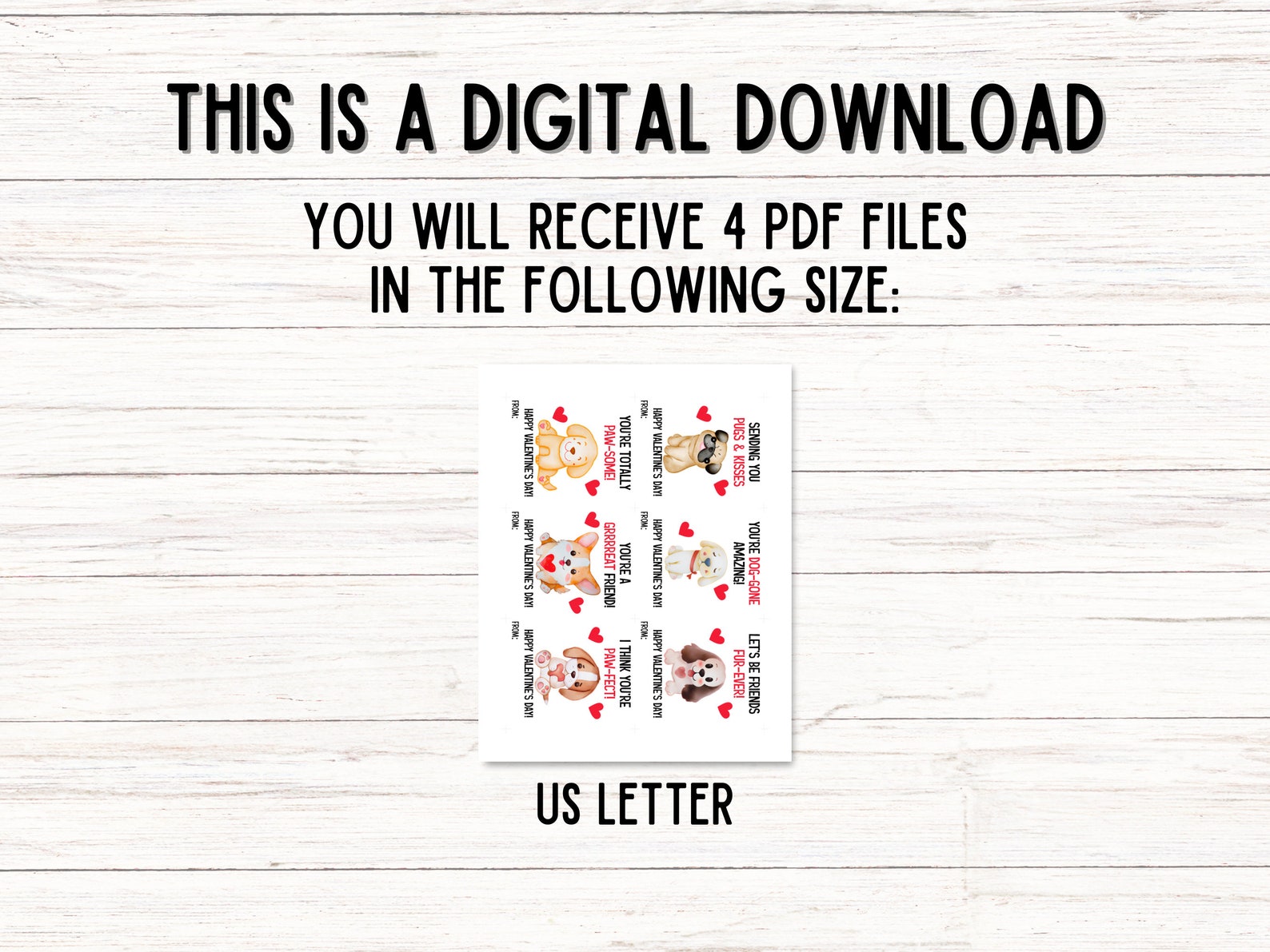 Editable Valentines Day Cards Dog, Puppy Valentine Cards, Printable Dog ...