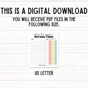 How to Earn Screen Time, Screen Time Bucks, Editable Screen Time ...