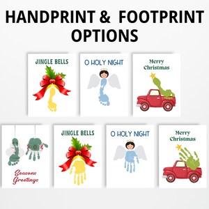 Christmas Handprint Art, Kids Christmas Crafts, Christmas Footprint Art ...