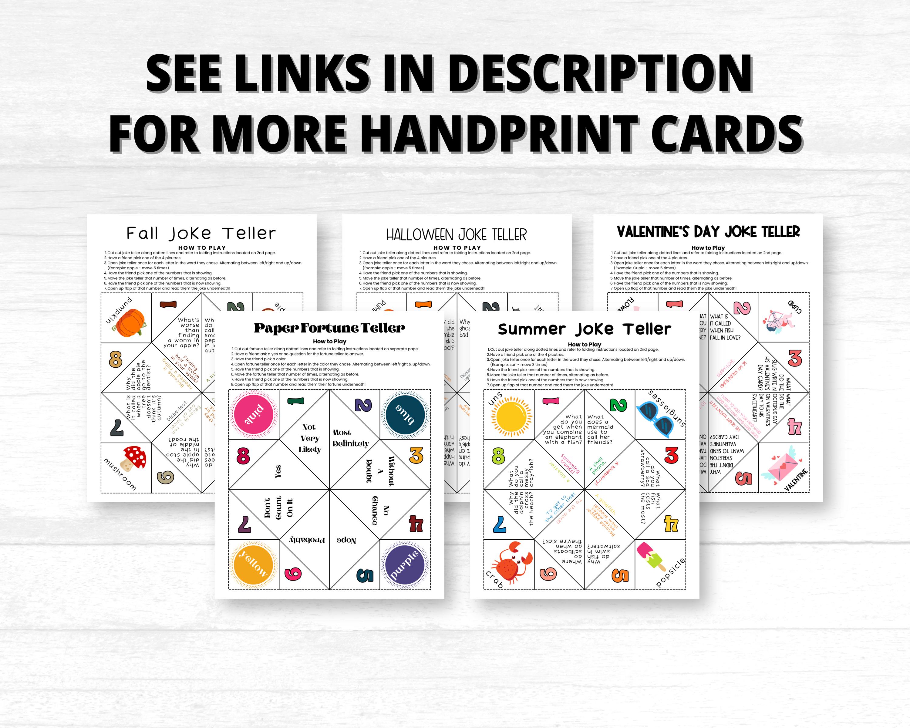 Easter Joke Teller Printable: Kids' Fortune Teller Game (PDF) - Etsy