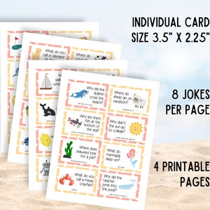 Summer Jokes for Kids Lunchbox Notes, Lunchbox Cards, Printable Lunch ...