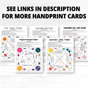 Spring Jokes for Kids, Cootie Catcher, Paper Fortune Teller, Printable ...