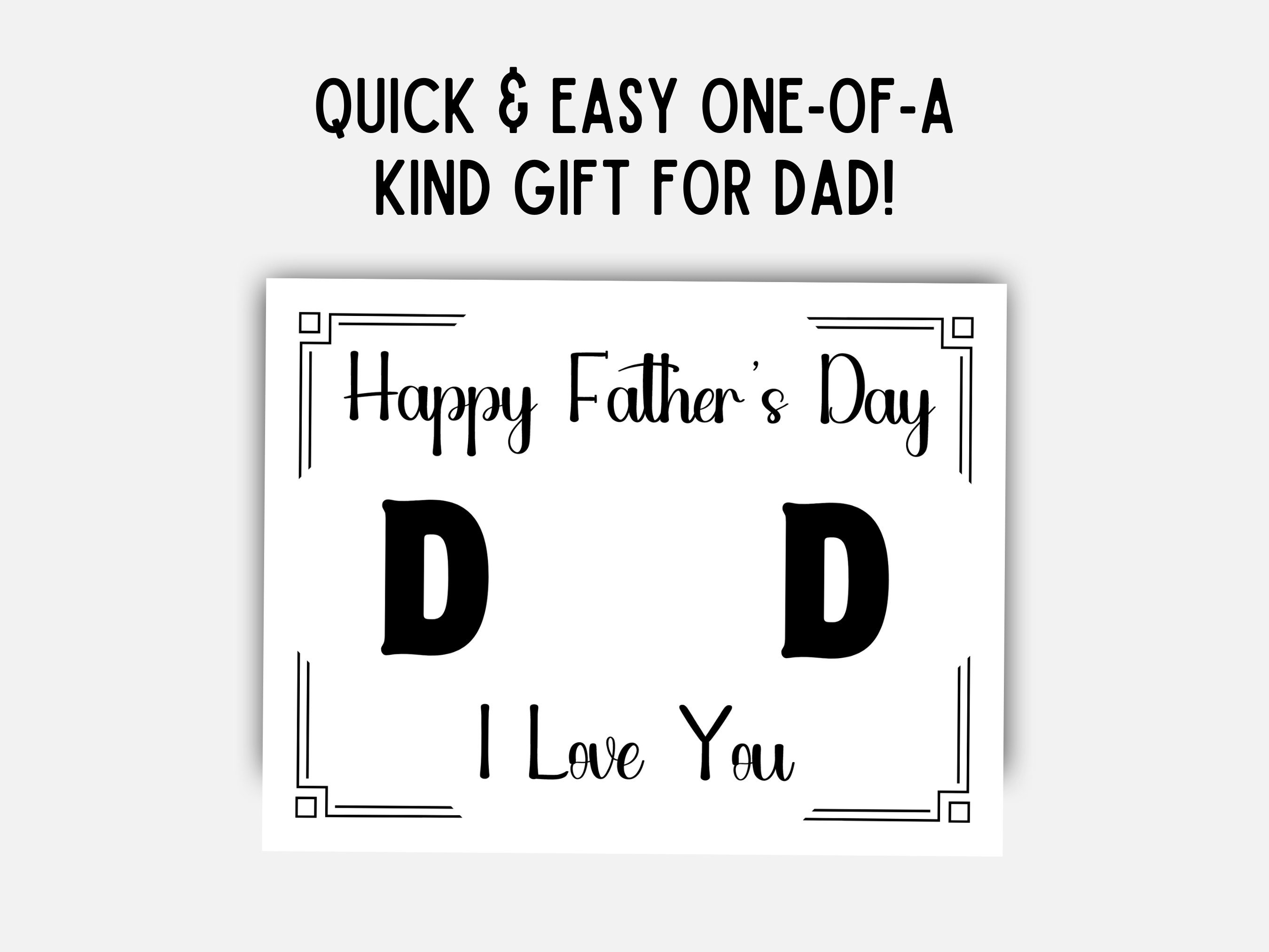 I Love You Dad Handprint Fathers Day, Handprint Gift Dad Fathers Day ...