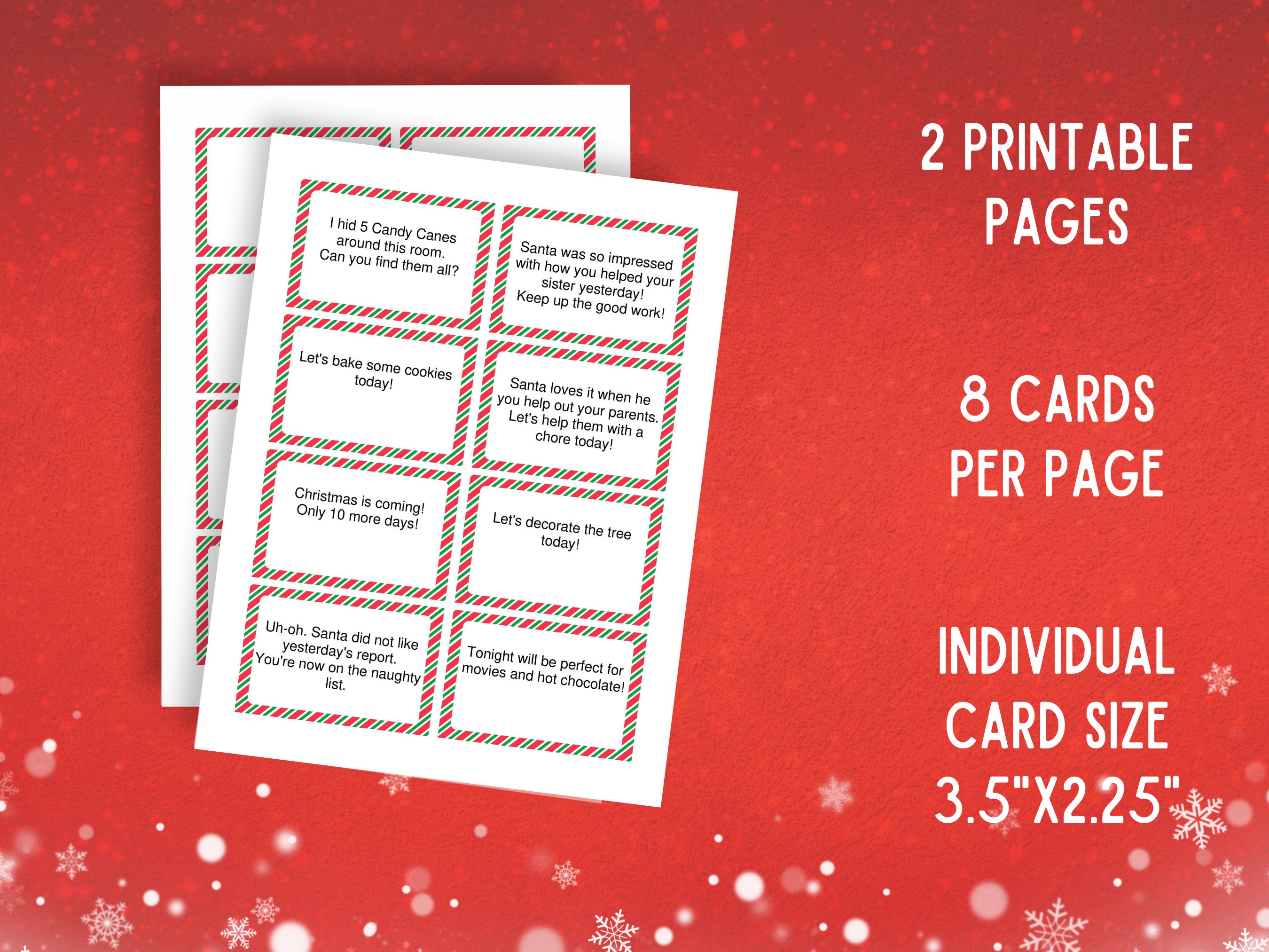 Editable Elf Note Cards Printable Elf Note Template - Etsy