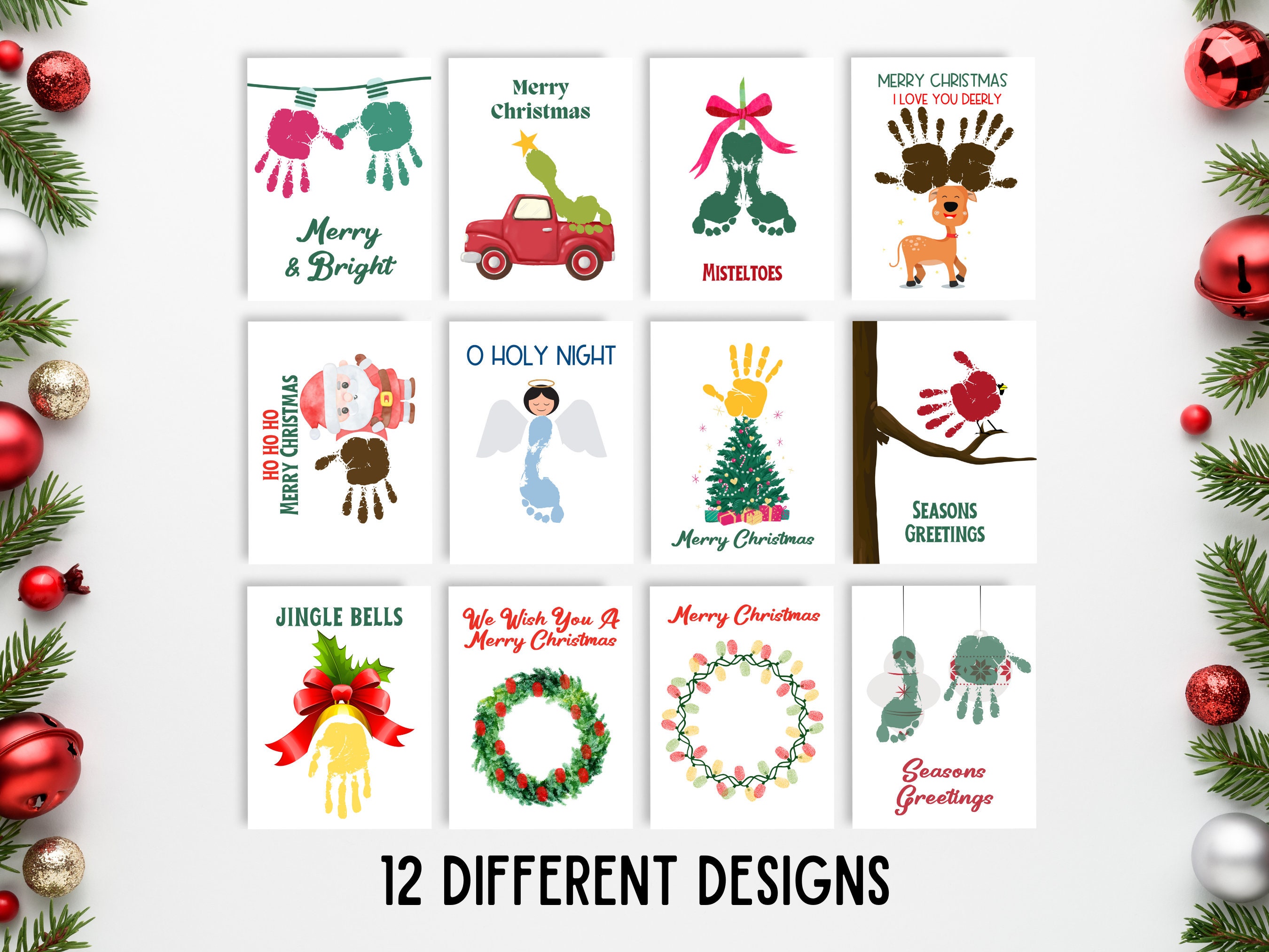 Christmas Handprint Art, Kids Christmas Crafts, Christmas Footprint Art ...