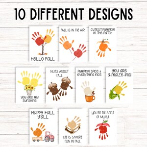 Fall Handprint Footprint Craft, Autumn Toddler Handprint Art for Kids ...