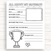 All About My Aunt Printable, Mothers Day Questionnaire, Aunt Mother's ...