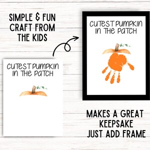 Fall Handprint Footprint Craft, Autumn Toddler Handprint Art for Kids ...