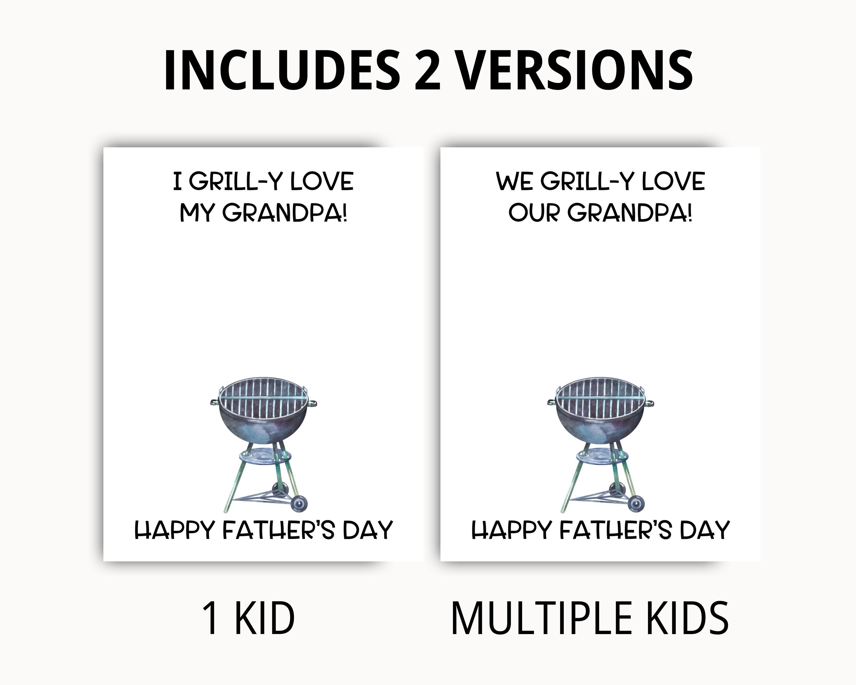Grandpa Fathers Day Handprint Craft, Handprint Father's Day Gift for ...