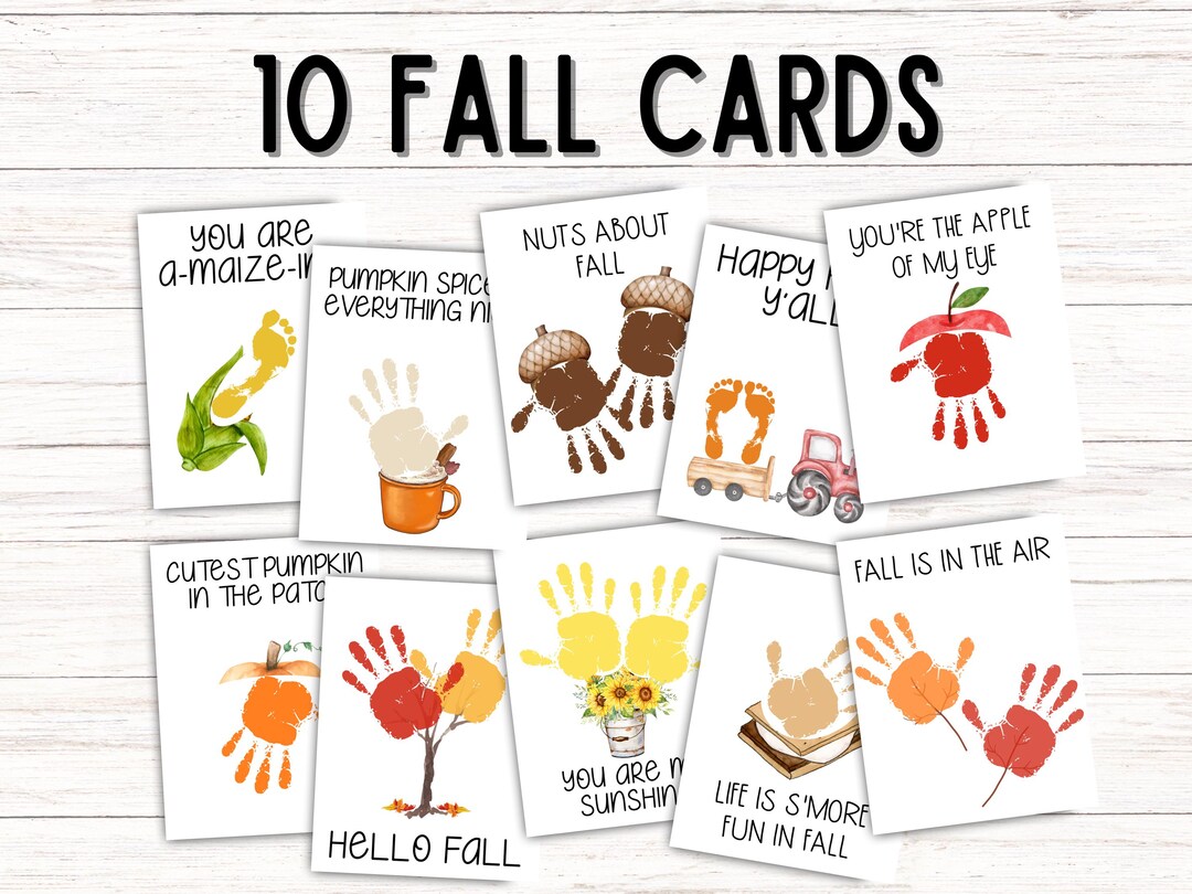 Fall Handprint Footprint Craft, Autumn Toddler Handprint Art for Kids ...