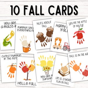 Fall Handprint Footprint Craft, Autumn Toddler Handprint Art for Kids ...