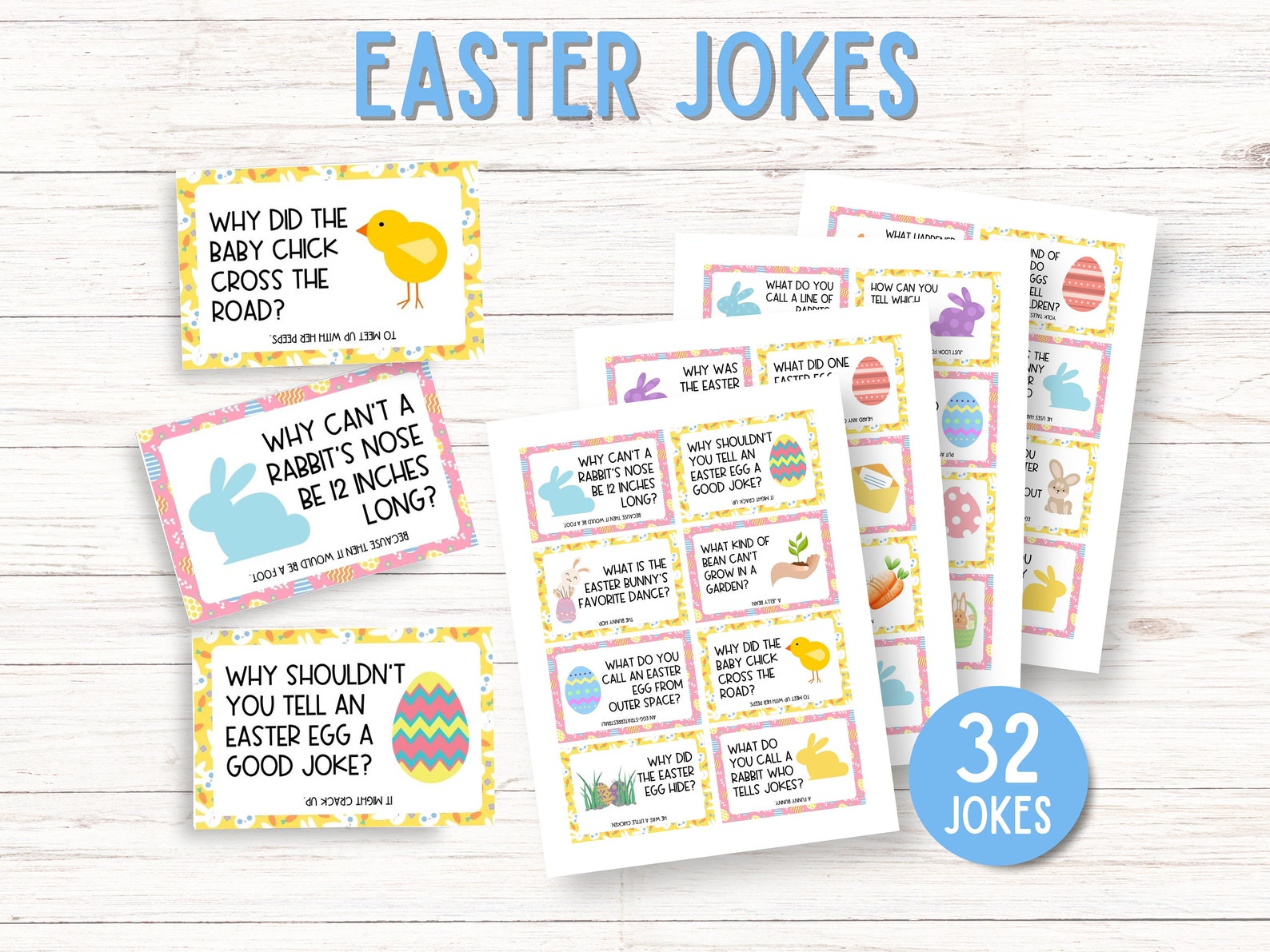 Easter Jokes, Printable Jokes, Easter Lunch Box Joke, Easter Egg ...