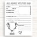 All About My Step Dad Printable, Fathers Day Printable Gift, Birthday ...