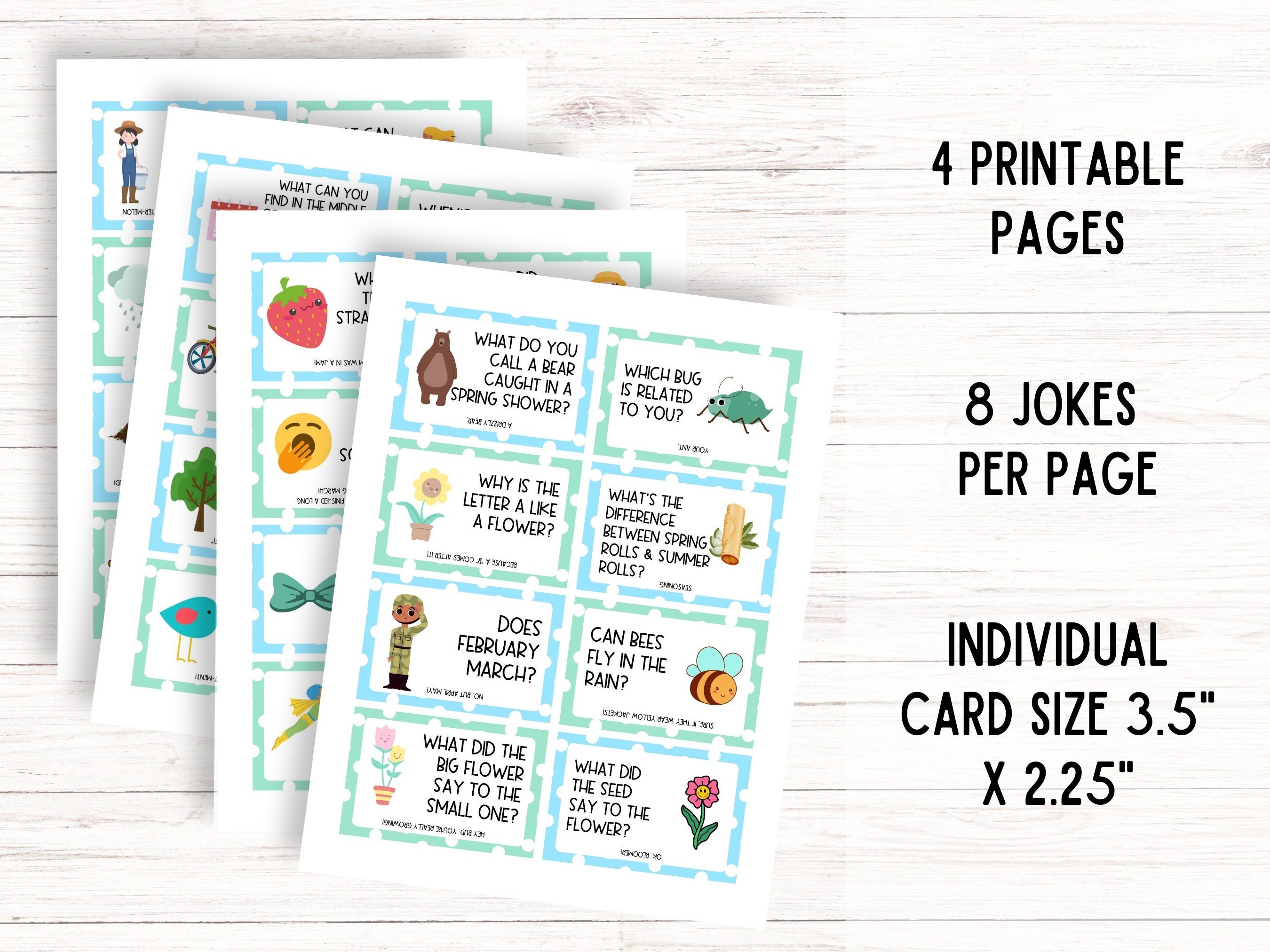 Spring Jokes for Kids, Lunchbox Notes Printable, Lunchbox Jokes, Kids ...