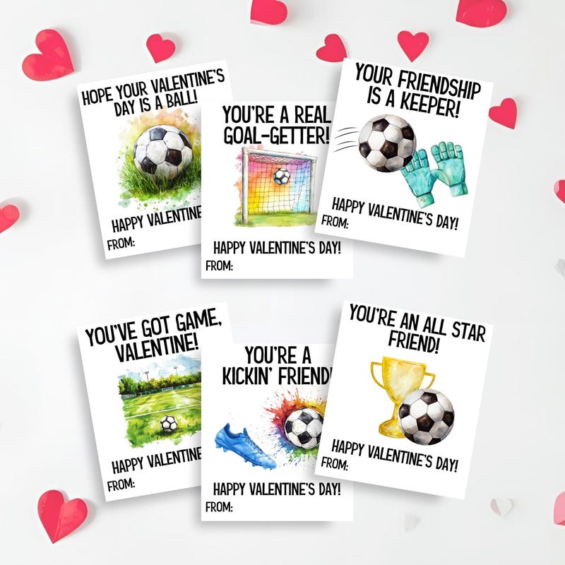 Soccer Valentines - Etsy