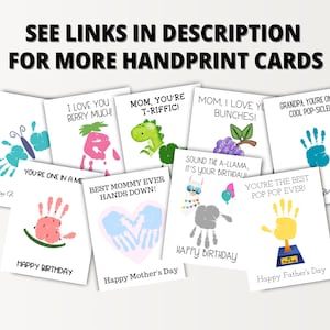 Aunt Handprint Birthday Card, Happy Birthday Aunt Card, Birthday Gift ...