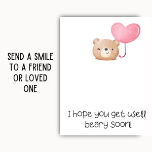 Printable Get Well Soon Handprint Card, Get Well Gift From Kids ...