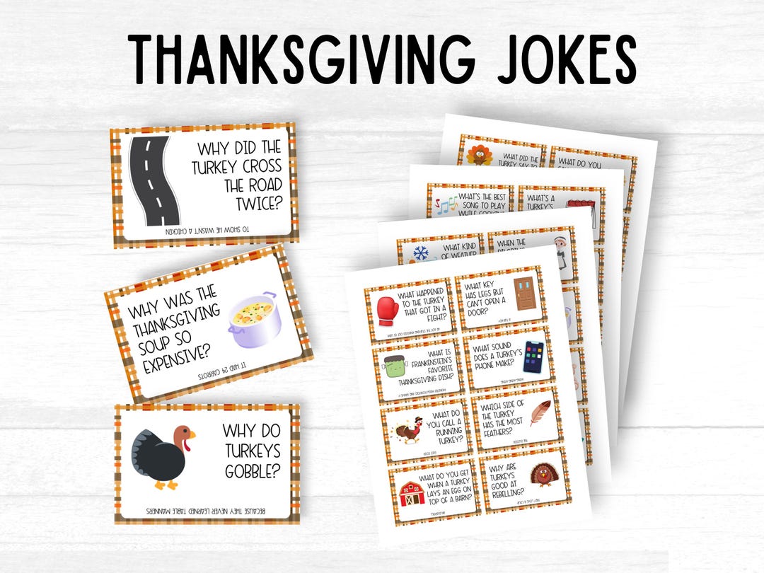 32 Printable Thanksgiving Jokes for Kids, Lunchbox Jokes, Thanksgiving ...