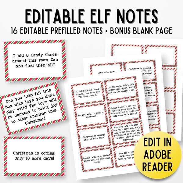 Notes From Elf - Etsy