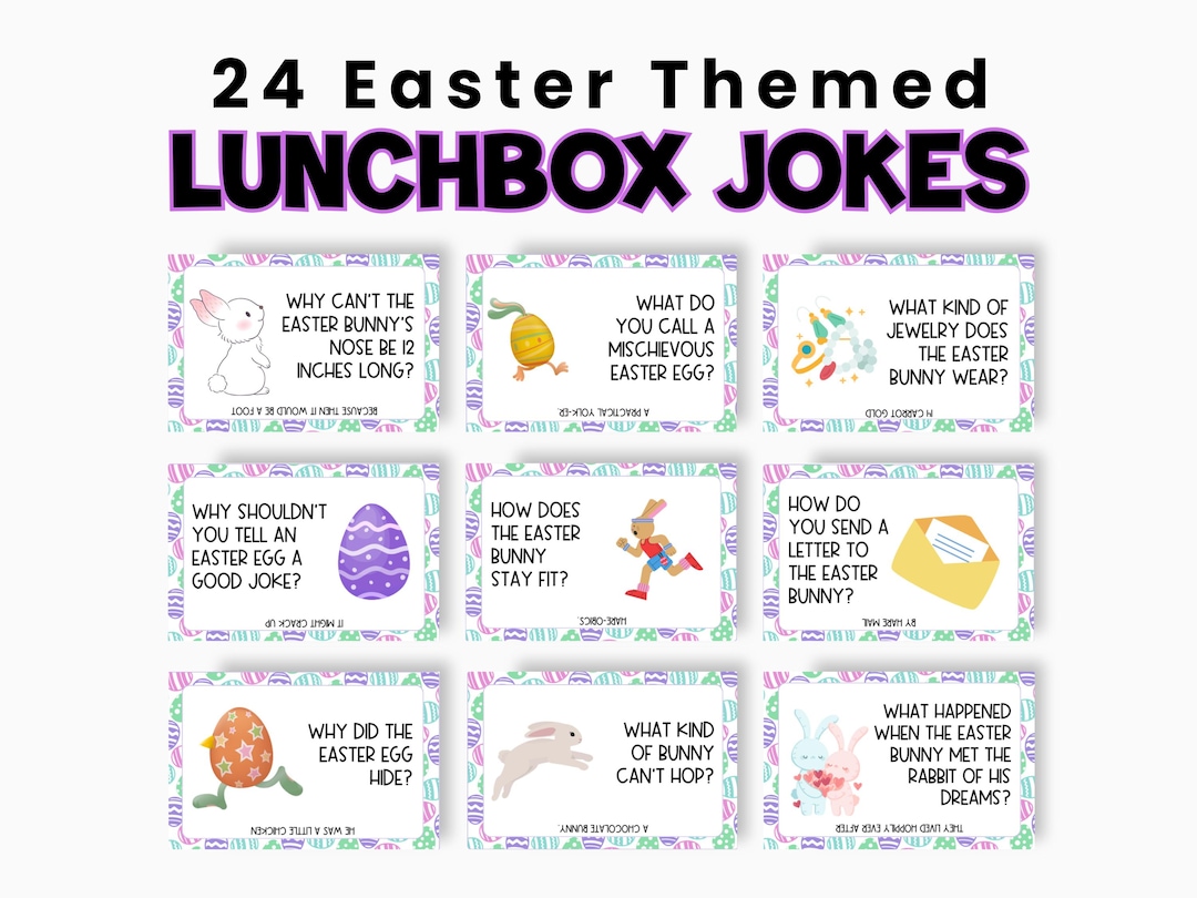 Easter Jokes, Printable Jokes, Easter Lunch Box Joke, Easter Egg ...