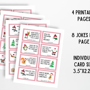 Christmas Jokes for Kids, Printable Lunchbox Jokes, Advent Calendar ...