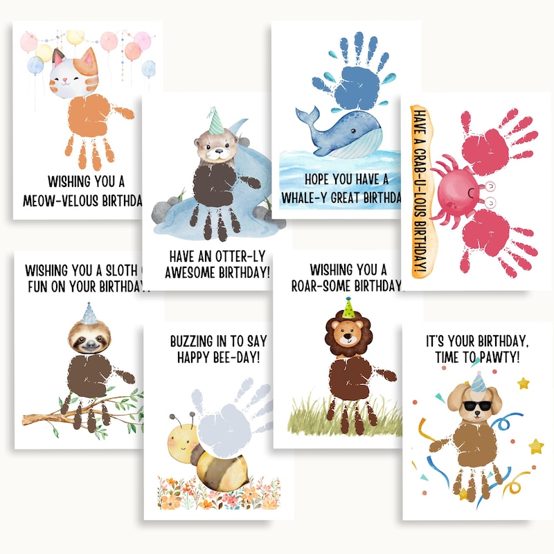 Happy Birthday Mum Animal Card - Etsy