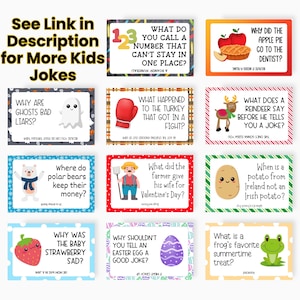 Winter Jokes for Kids, Printable Lunchbox Notes, Joke Cards for Kids ...