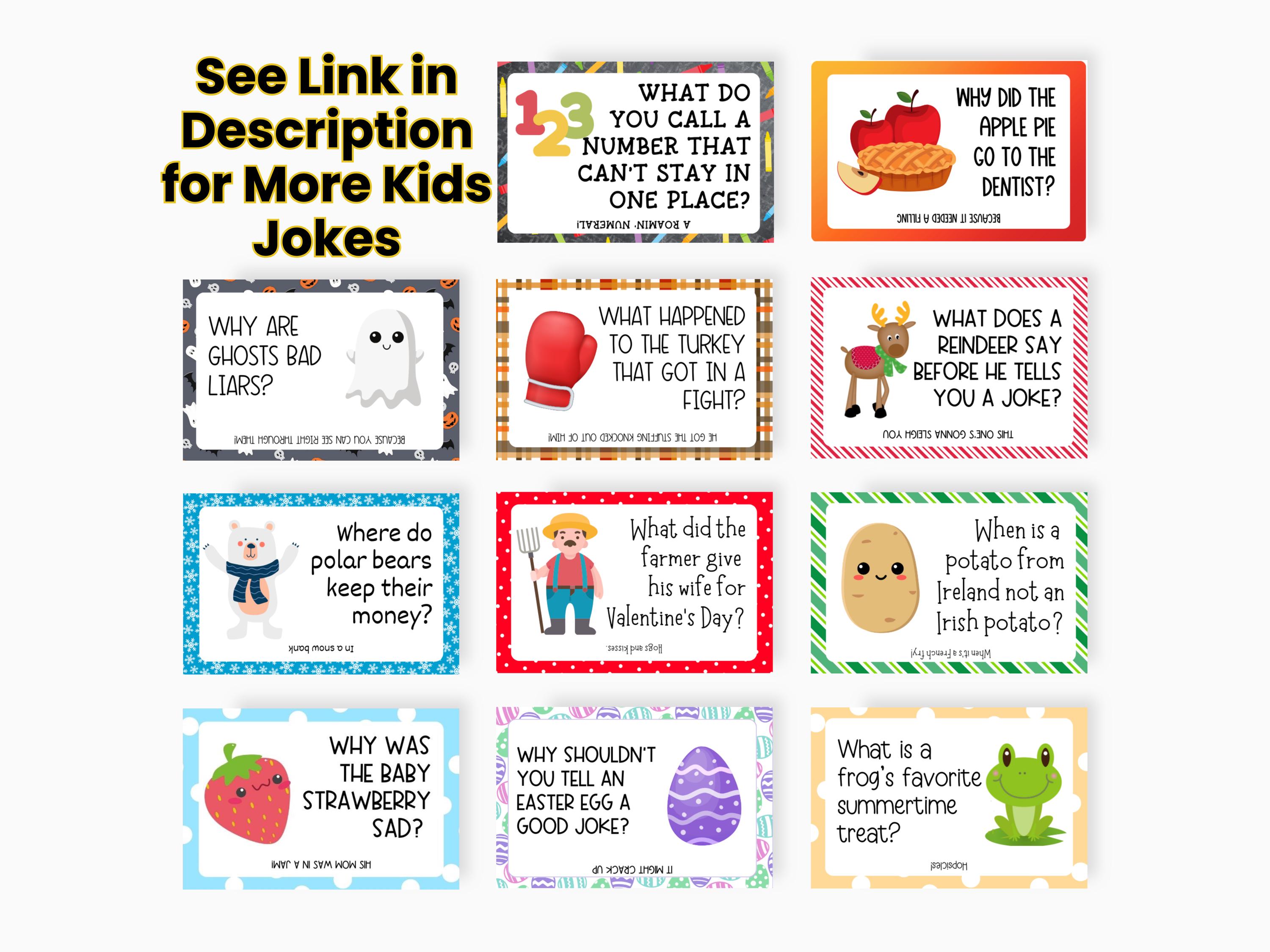 Winter Jokes for Kids, Printable Winter Lunchbox Notes, Lunch Box Cards ...