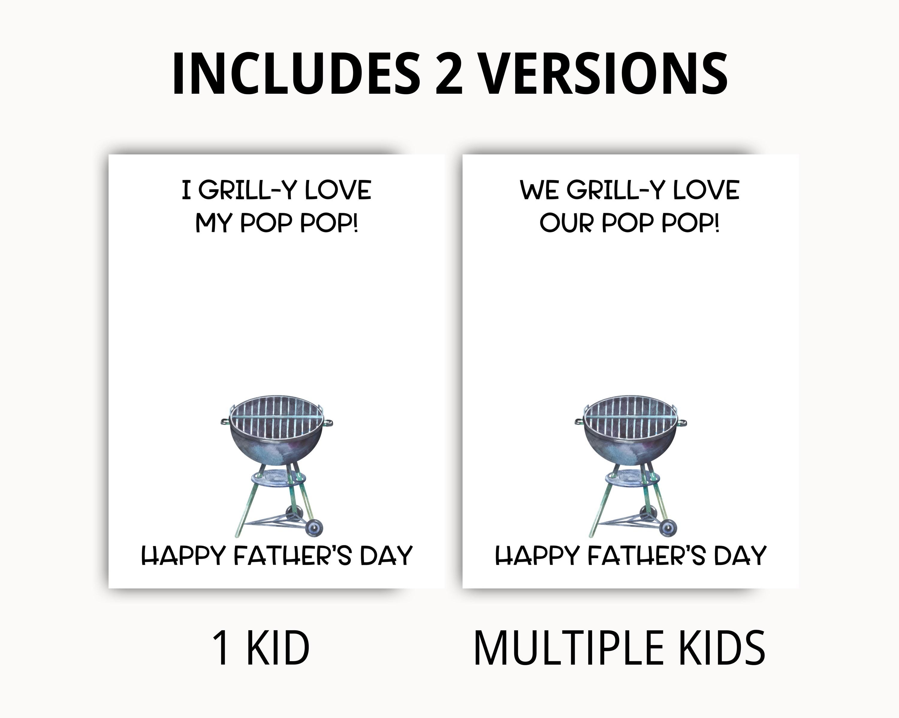 Pop Pop Fathers Day Handprint Craft, Handprint Father's Day Gift for ...