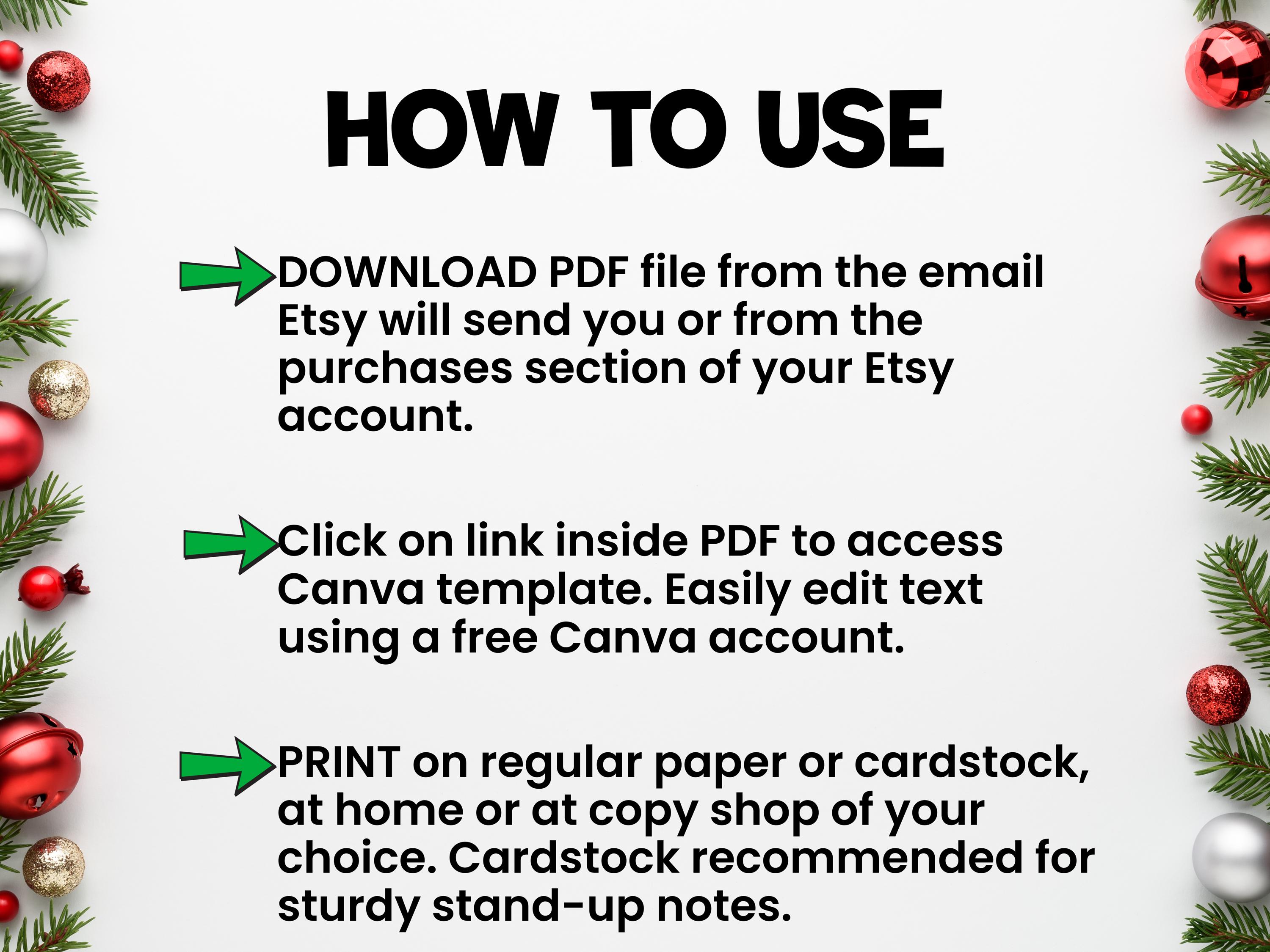 Stand-up Editable Elf Notes, Printable Elf Note Cards, Note From Elf ...