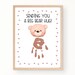 Sending A Big Hug Handprint Card From Kids, Printable Thinking of You ...