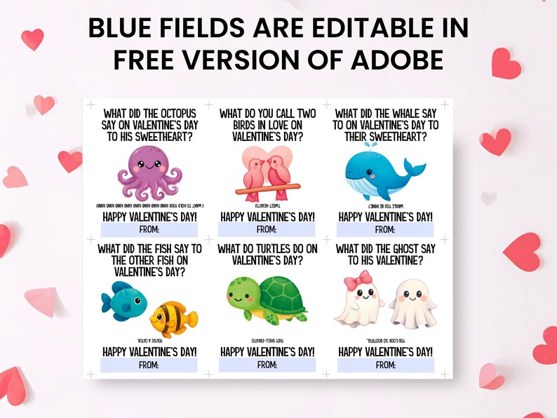Editable Joke Valentines Cards for Kids, Joke Valentine's Day Cards ...