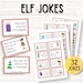 Elf Joke Cards, Printable Christmas Cracker Jokes, Lunchbox Jokes for ...
