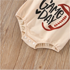 Baby Football Game Day Outfit, Fall Baby Outfit Romper, Baby Football ...