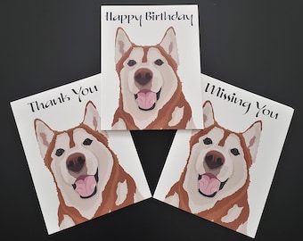 Husky Thank You - Etsy