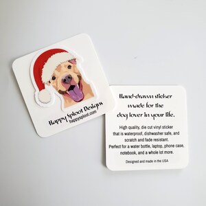 Pit Bull Terrier Santa Card, Pit Bull Christmas Card, Tan Pit Bull Dog ...