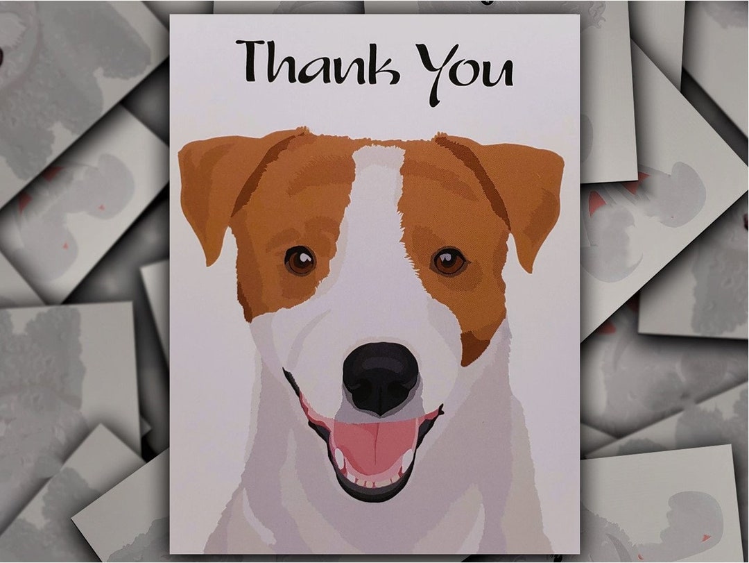 Jack Russell Terrier Thank You Card, Jack Russell Terrier Gift Card ...