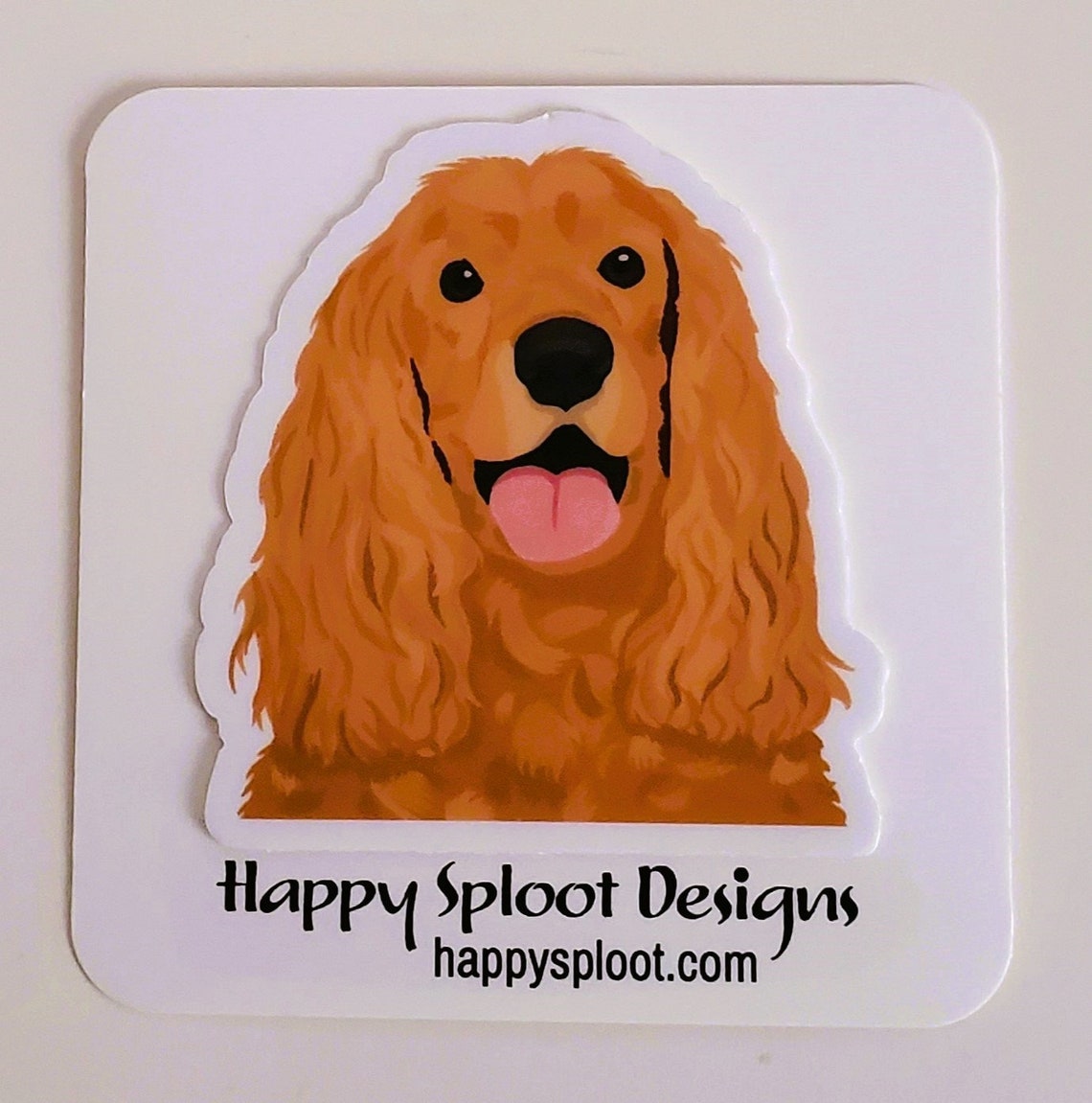 Cocker Spaniel Love Valentine Anniversary Card, Golden Cocker Spaniel ...
