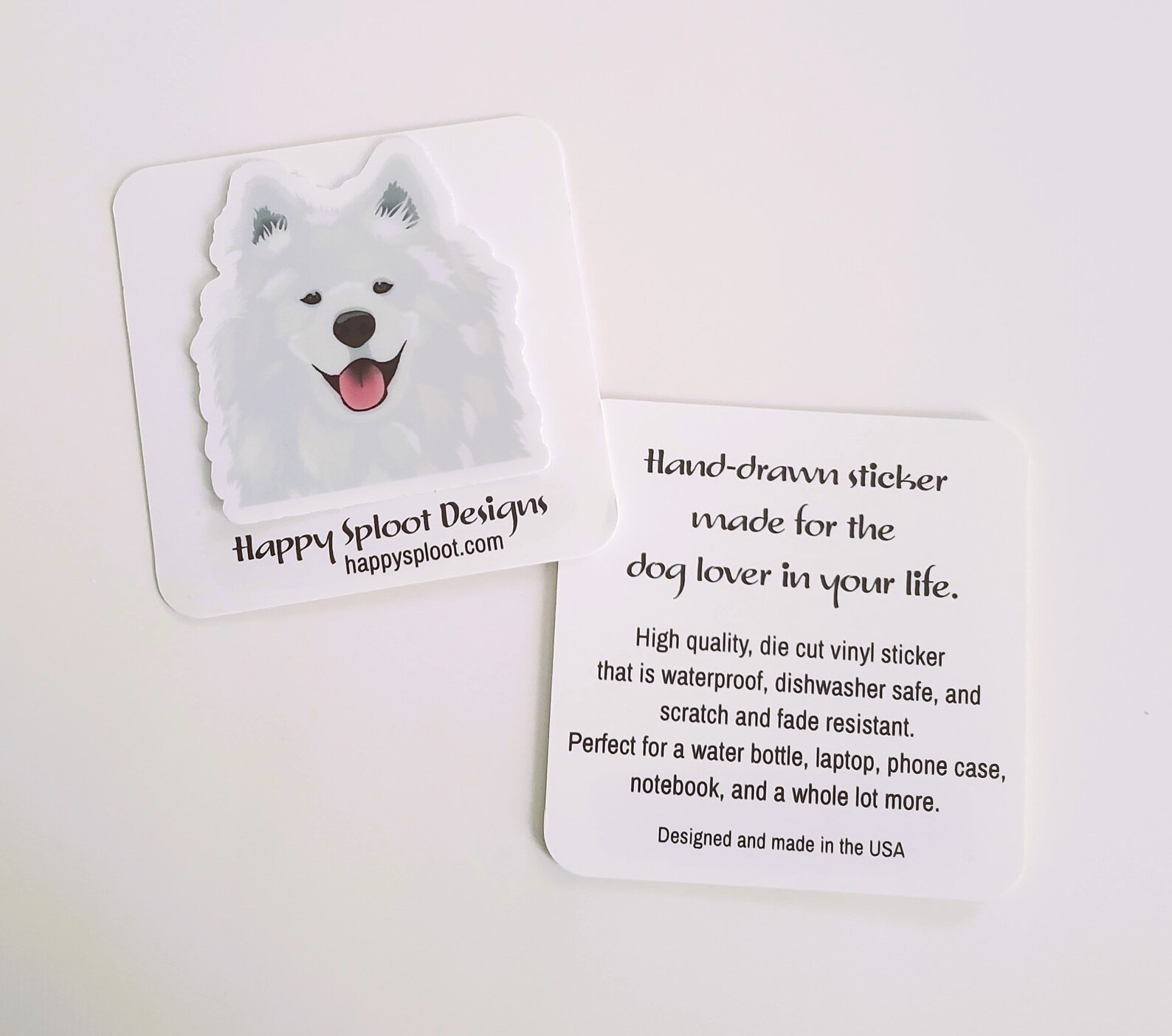 Samoyed Congrats on Graduation Card, White Samoyed Dog Gift Card, Puppy ...