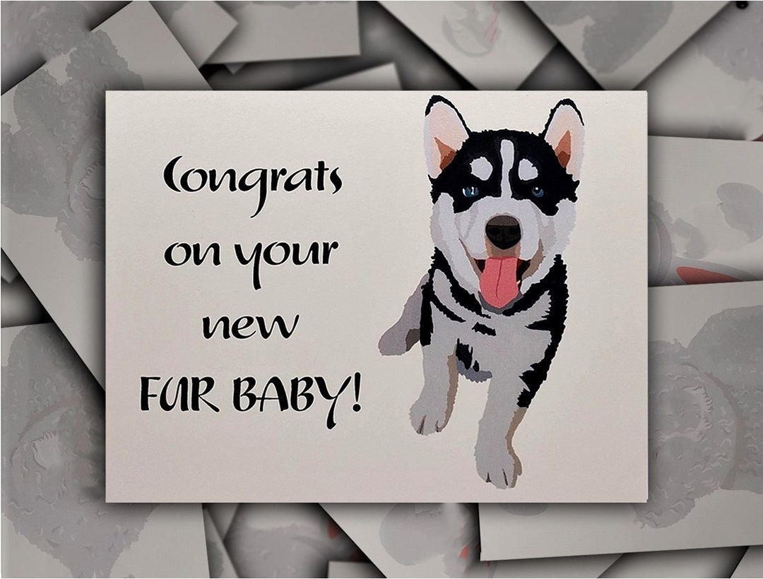 Siberian Husky Congrats on New Fur Baby, Husky Dog Mom, Siberian Husky ...