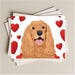 Cocker Spaniel Love Valentine Anniversary Card, Golden Cocker Spaniel ...