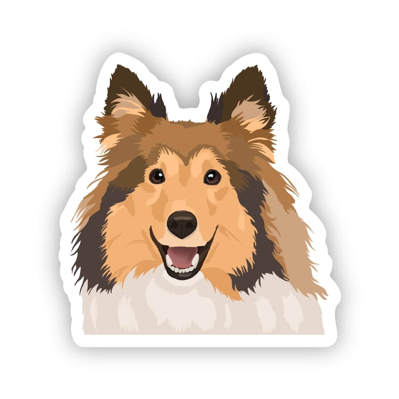 Sheltie Stickers - Etsy