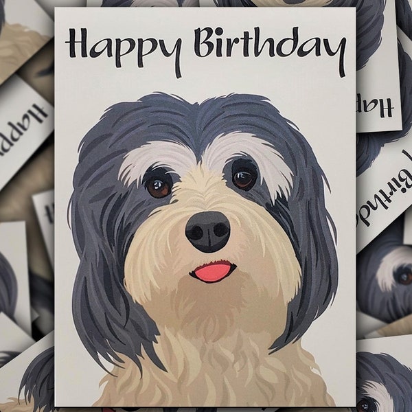 Havanese Birthday Card - Etsy