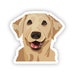 Yellow Labrador Dog Sticker, Die Cut Vinyl, Water Bottle, Laptop, Phone ...