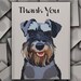 Siberian Husky Thank You Card, Single Card, Siberian Husky Dog Thank ...