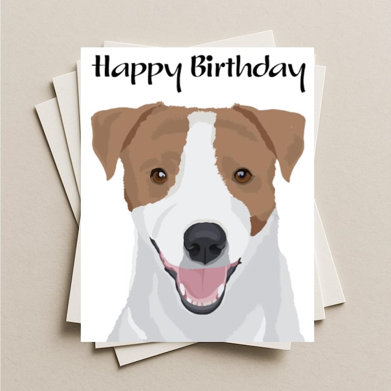Jack Russell Blank Card - Etsy