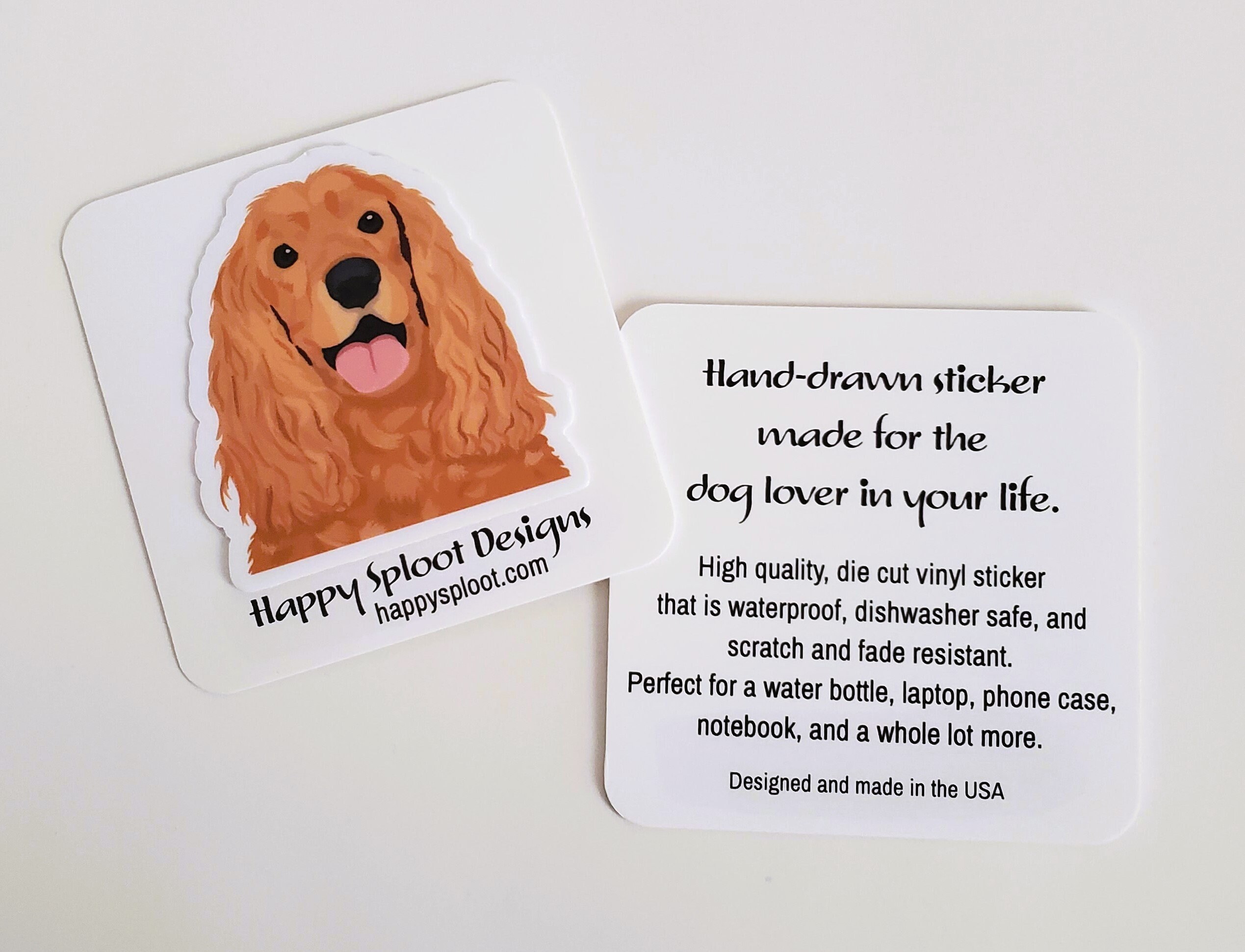 Cocker Spaniel Love Valentine Anniversary Card, Golden Cocker Spaniel ...