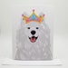 Princess Samoyed Dog Blank Greeting Card for Birthday, Thank You, Party ...