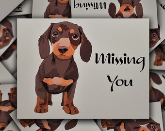 Wiener Dog Miss You - Etsy
