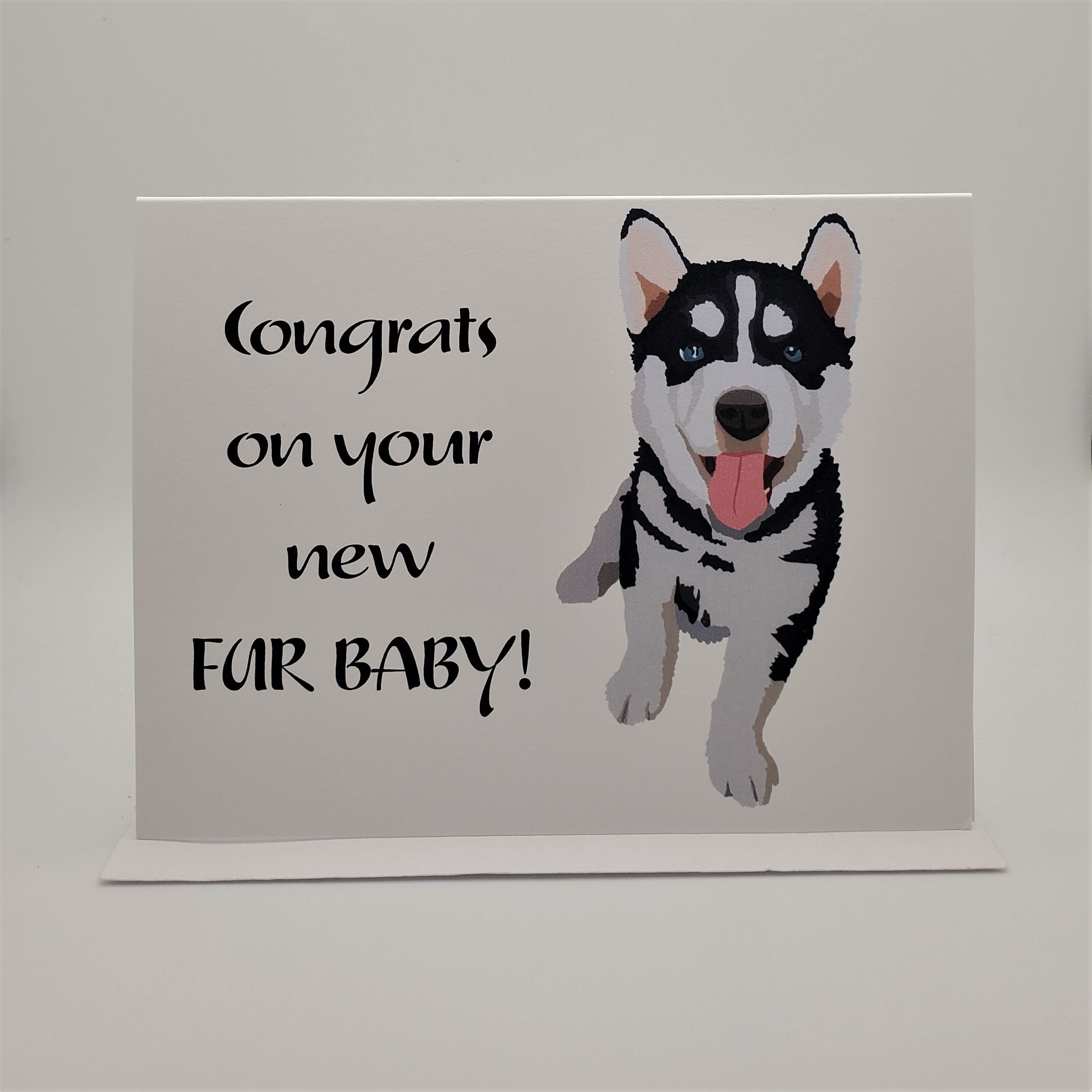 Siberian Husky Congrats on New Fur Baby Husky Dog Mom - Etsy